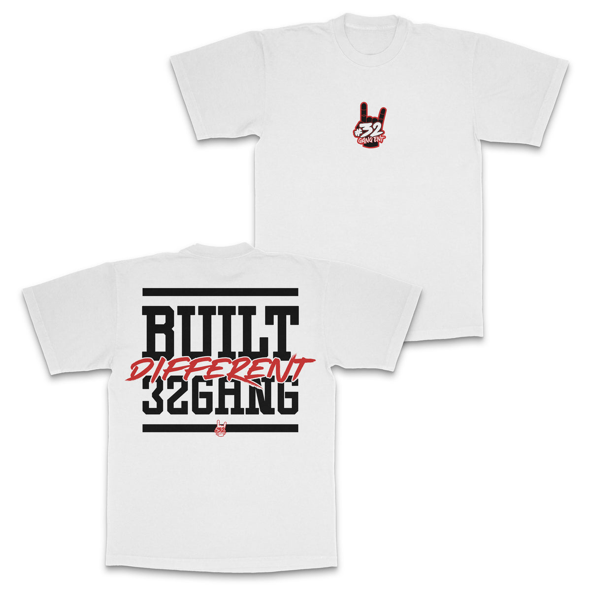 BUILT DIFFERENT PREMIUM TEE – 32 GANG ENT