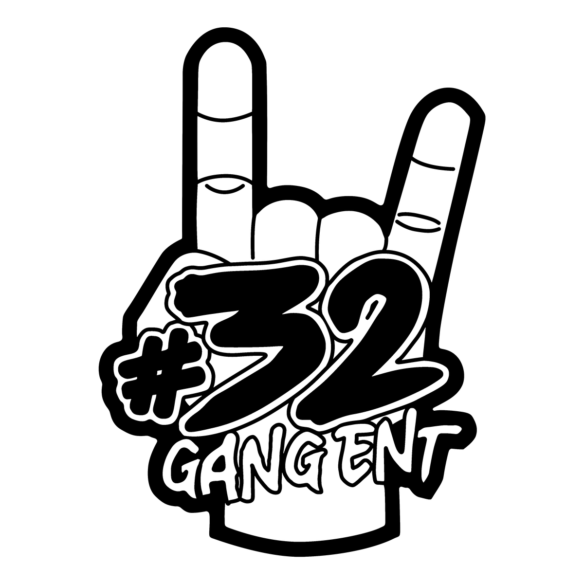 32 GANG DECAL – 32 GANG ENT